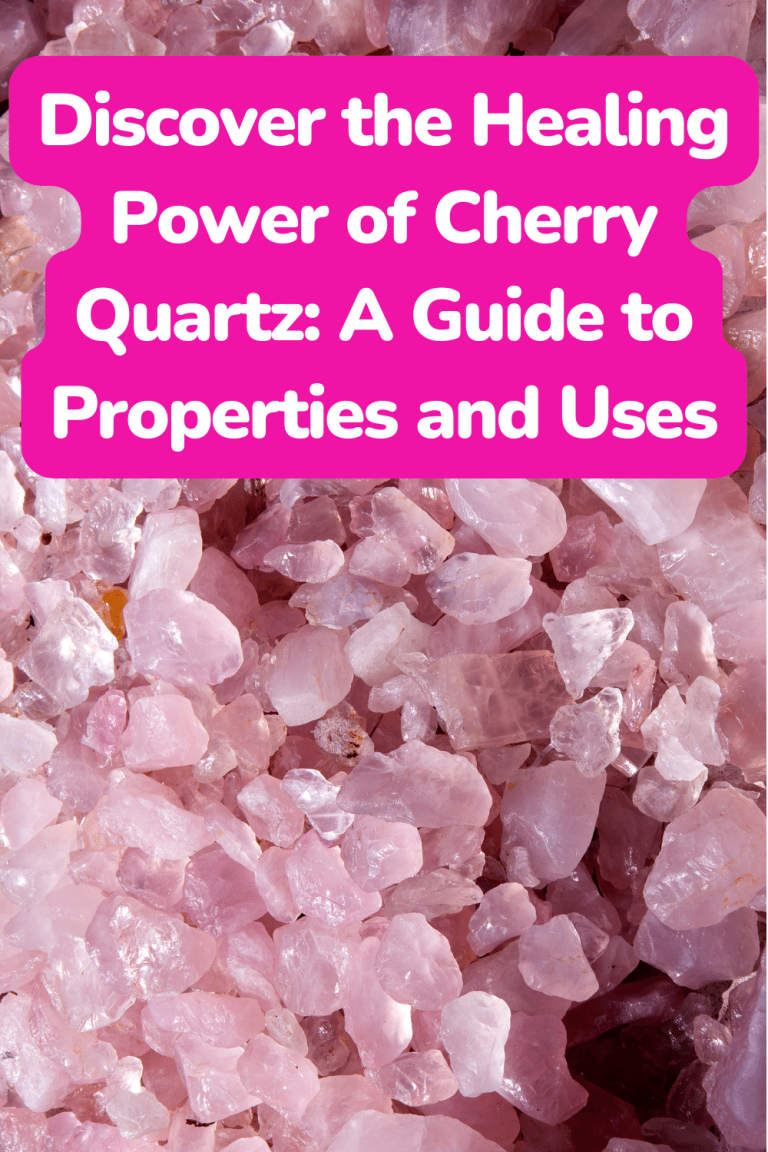 Healing Power of Cherry Quartz: A Guide to Properties and Uses